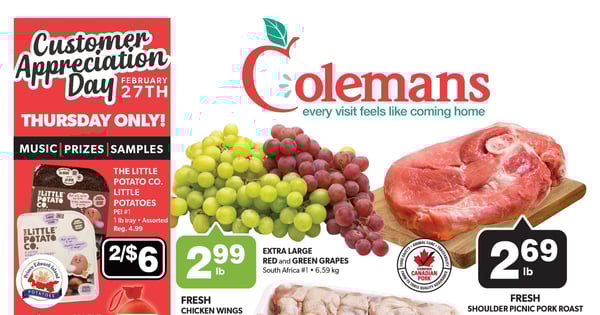 Colemans Upcoming Flyer - Flyers Online