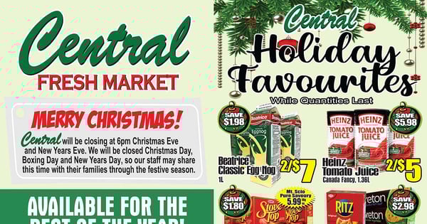 Central Fresh Market - Flyer Specials from Dec 18th to Dec 31st 2025 ...