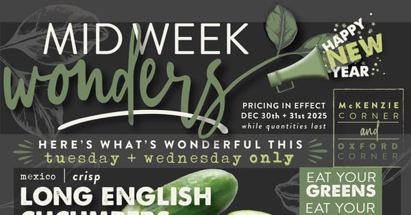 The Root Cellar - Mid Week Specials Flyer from Dec 30th to Dec 31st ...