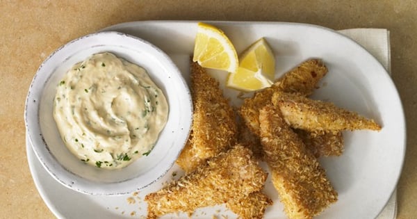 Crispy Fish Sticks with Creamy Lemon-Herb Dip Recipe - Flyers Online