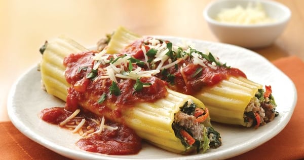 Turkey and Spinach Manicotti Recipe - Flyers Online