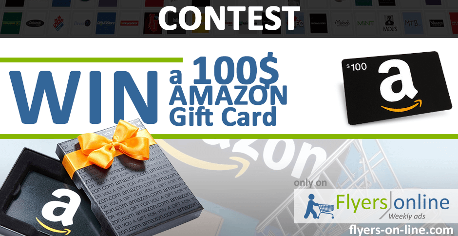 Online Contest: Win a 100$ Amazon Gift Card | Flyers Online