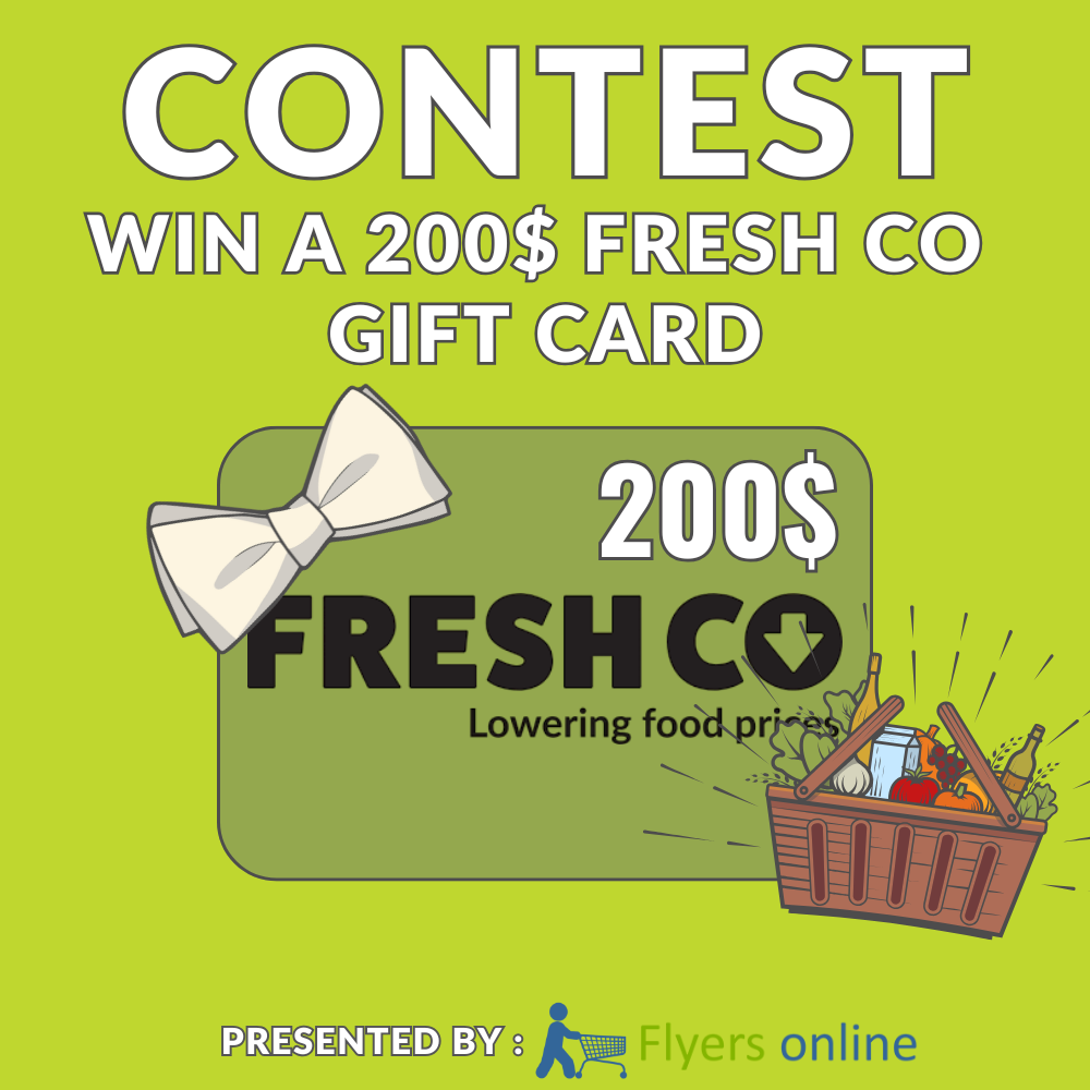 Online Contest: Win a 100$ No Frills Gift Card Contest | Flyers Online