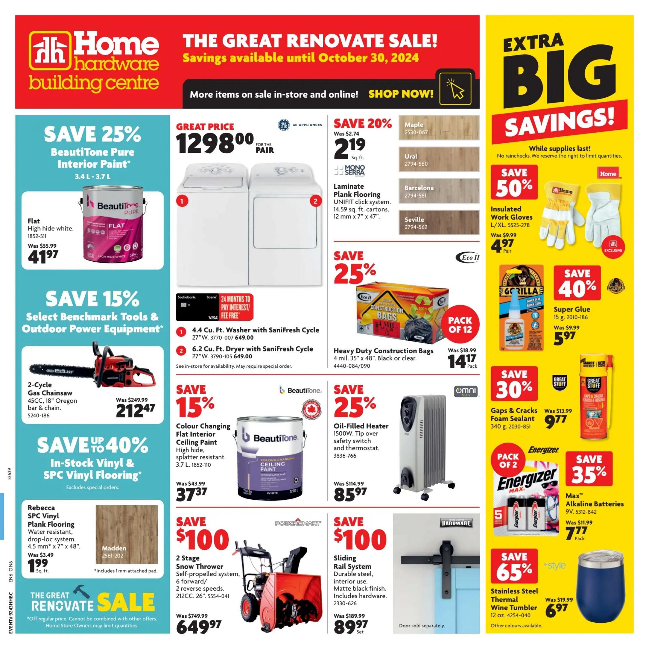Home Hardware Cambridge - 200 Franklin Boulevard - Ontario | Flyers Online