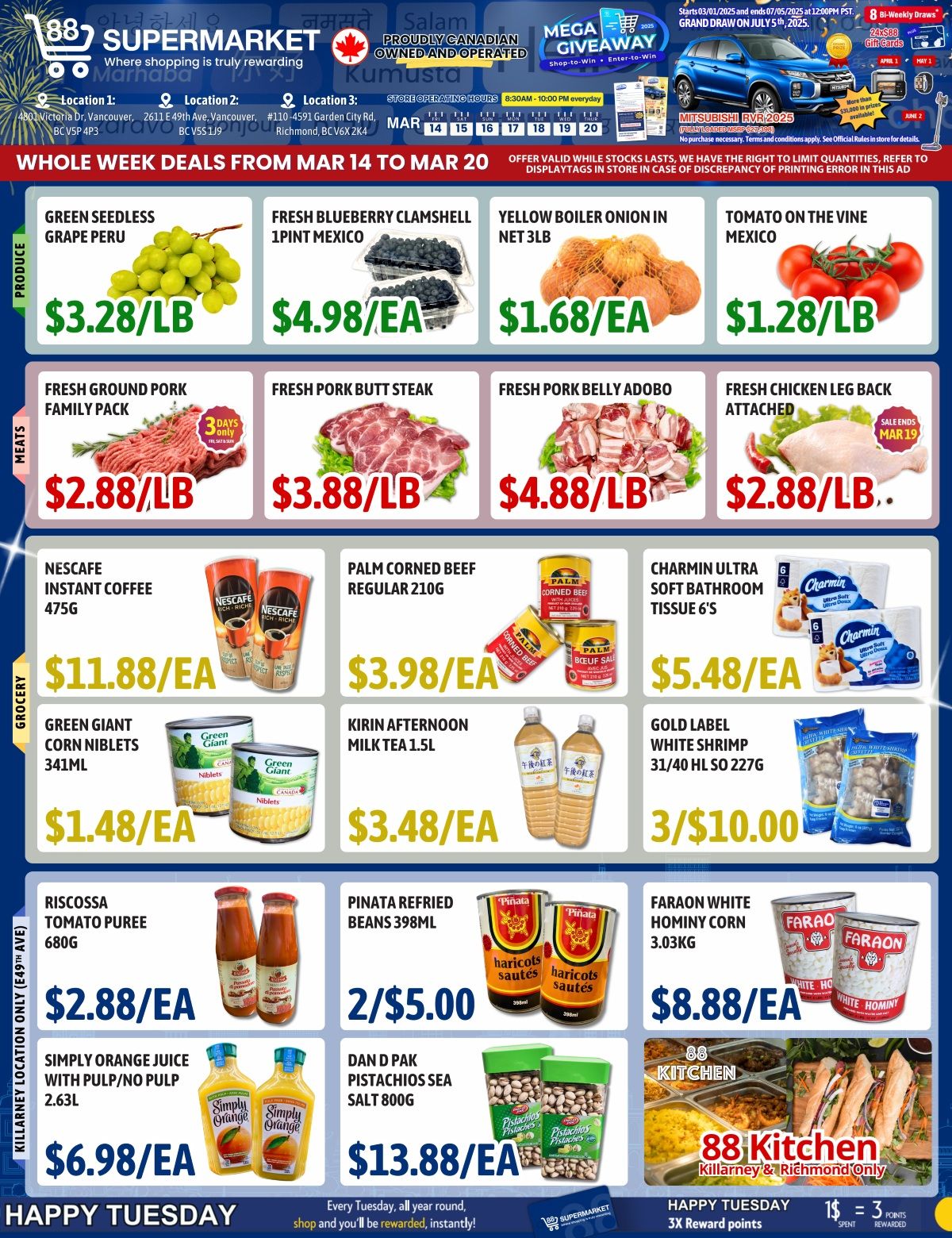 88 Supermarket - Weekly Flyer Specials from Mar 14th to Mar 20th 2025 ...