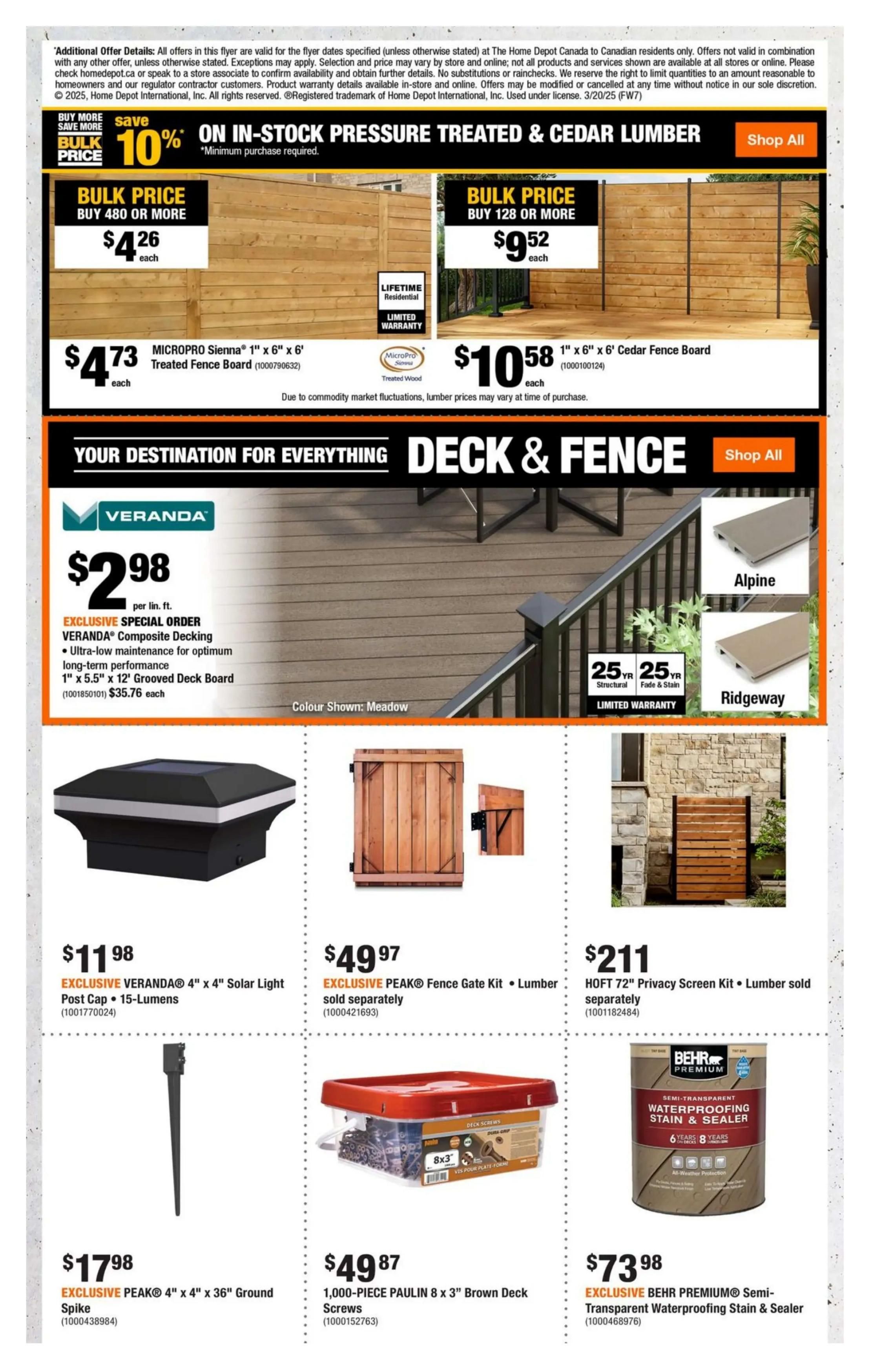 Home Depot Ontario Weekly Flyers | Flyers Online