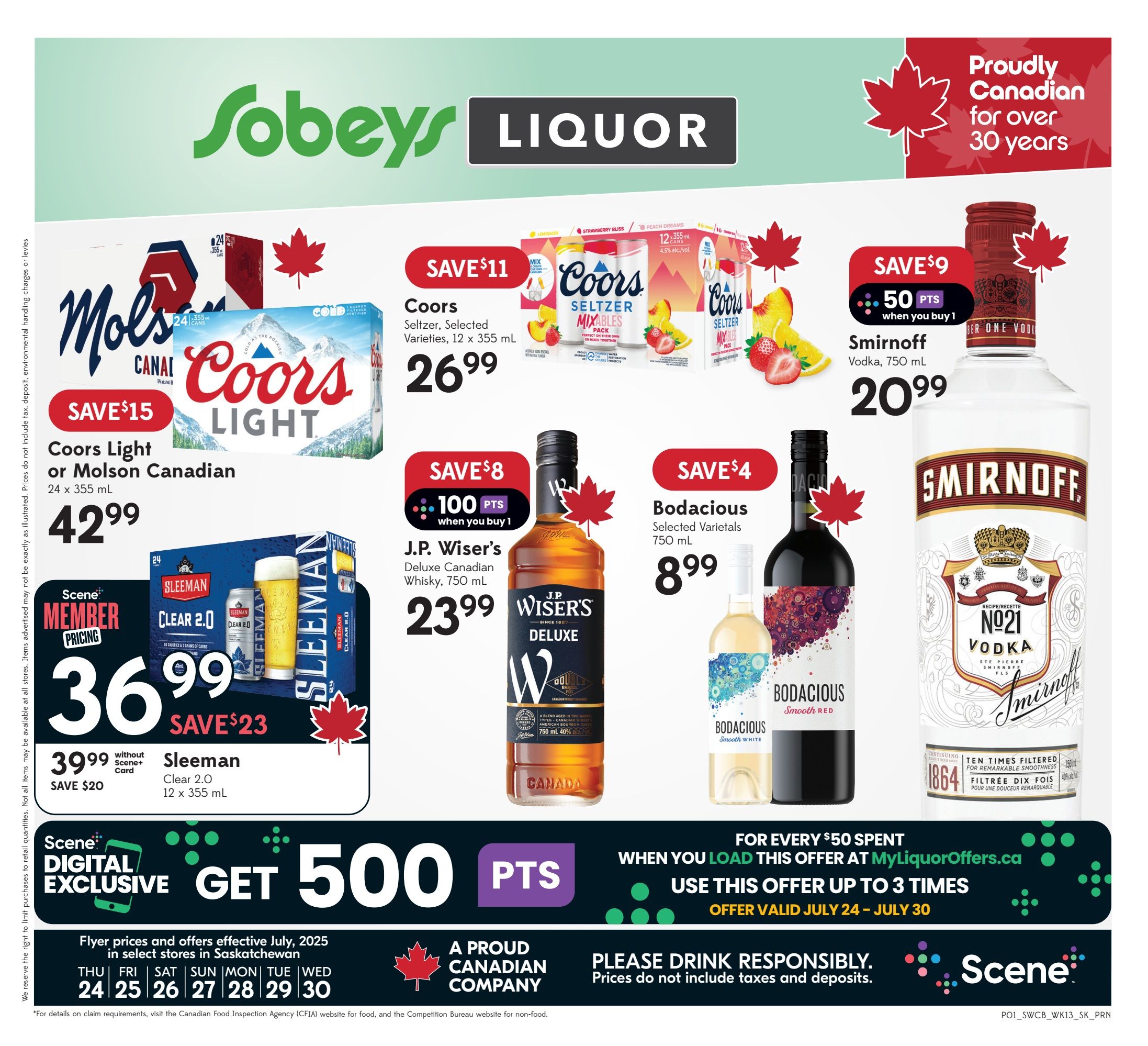 Sobeys - Liquor Specials Flyer from Jul 24th to Jul 30th 2025 - Flyers ...