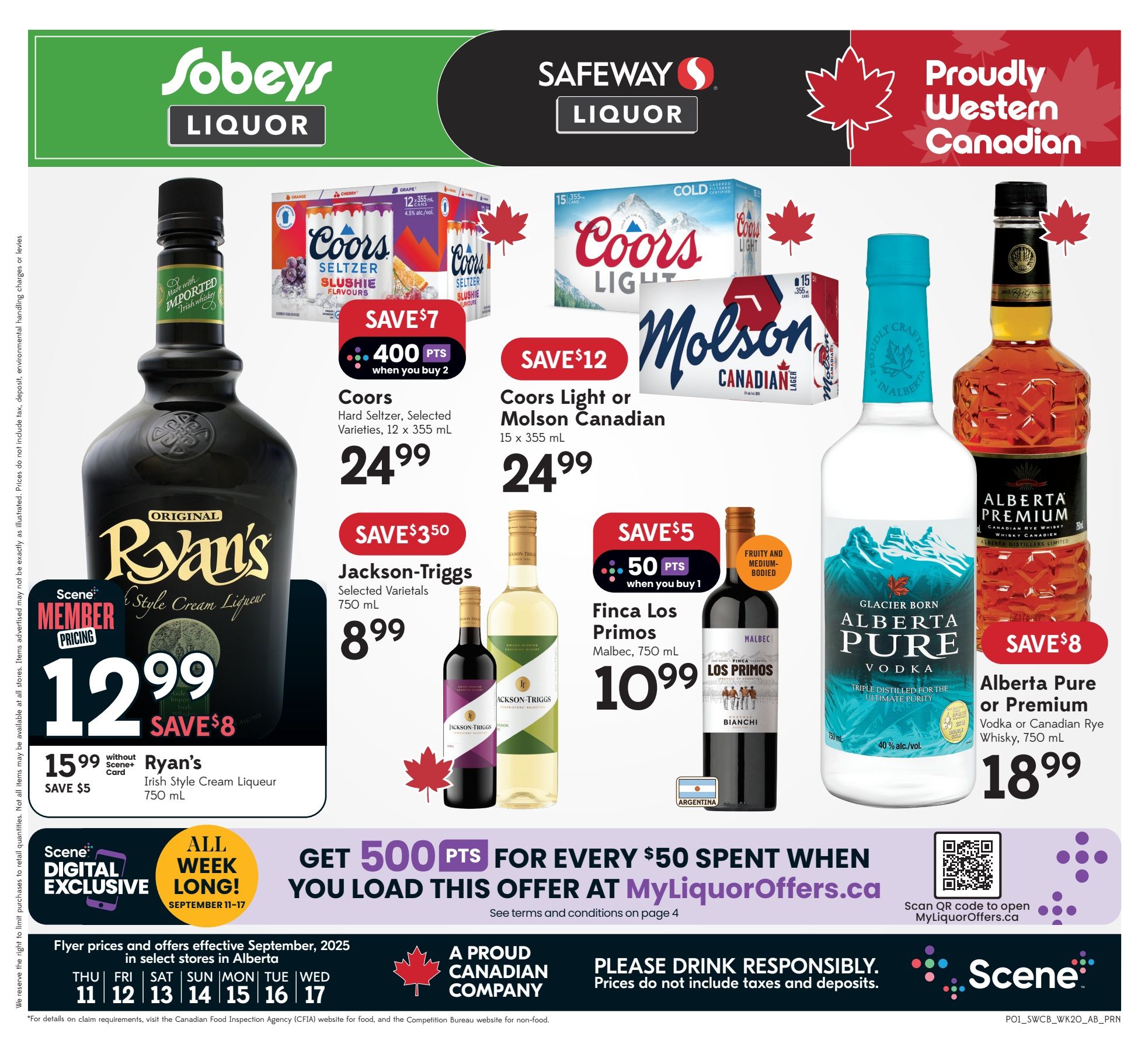 Safeway - Liquor Specials Flyer from Sep 11th to Sep 17th 2025 - Flyers ...