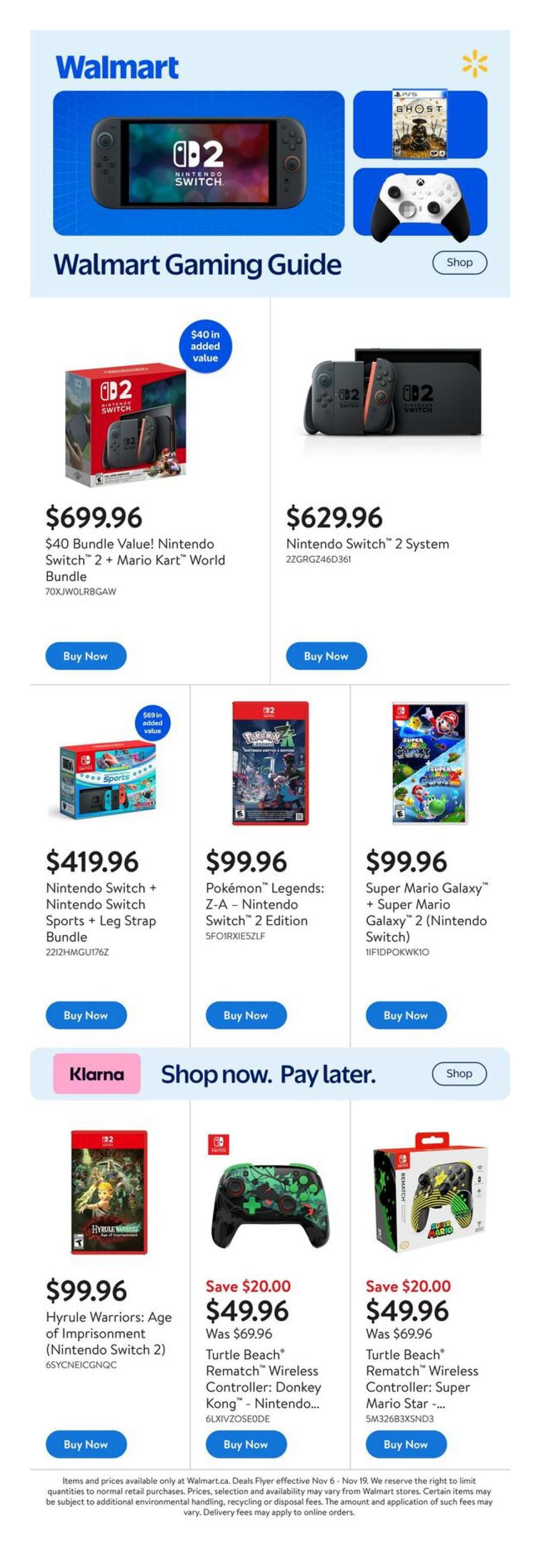 Walmart Canada - Gaming Guide Flyer from Nov 6th to Nov 19th 2025 ...