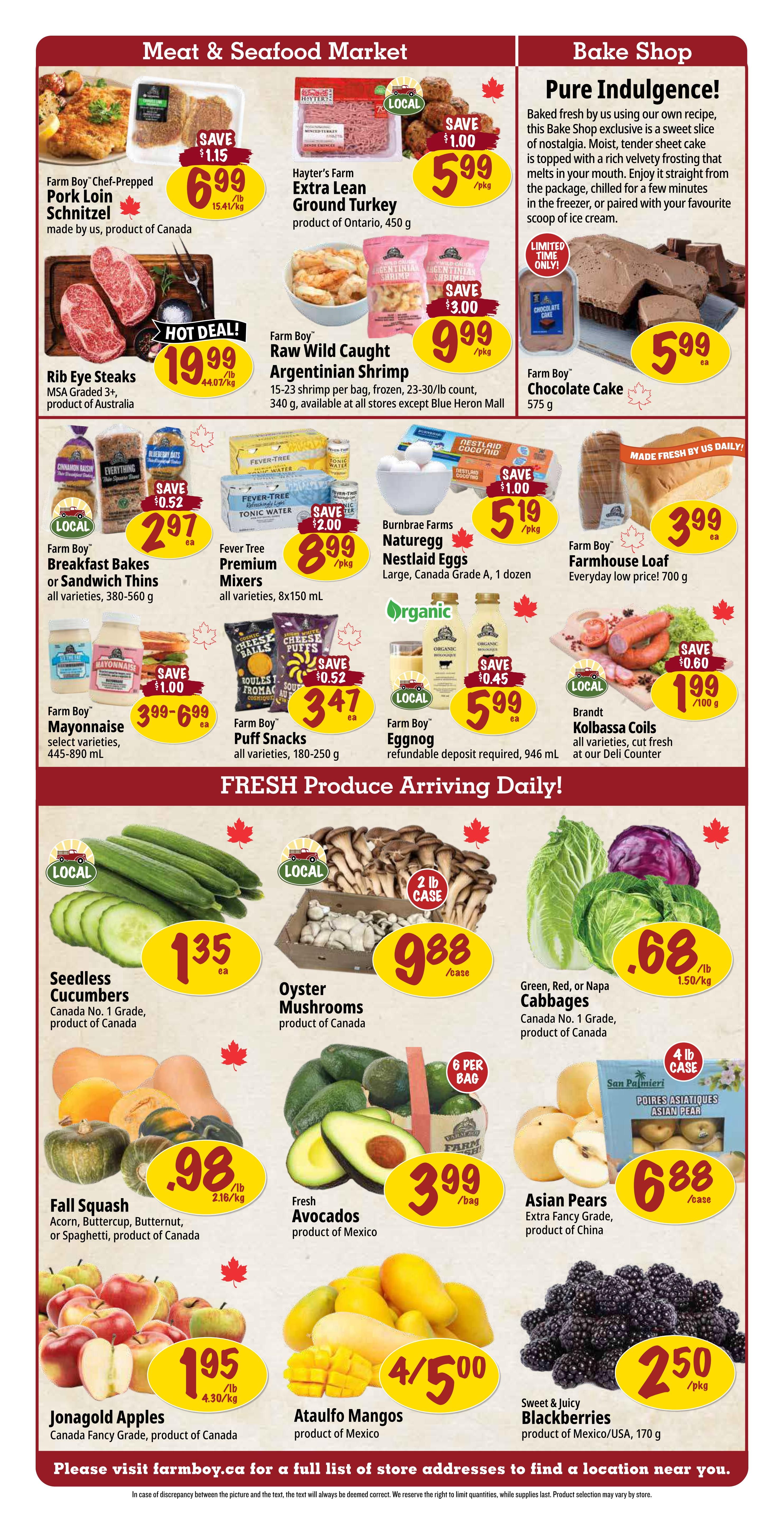 Farm Boy - (Cambridge, Hamilton, king & Weber, Fairway, Brantford ...