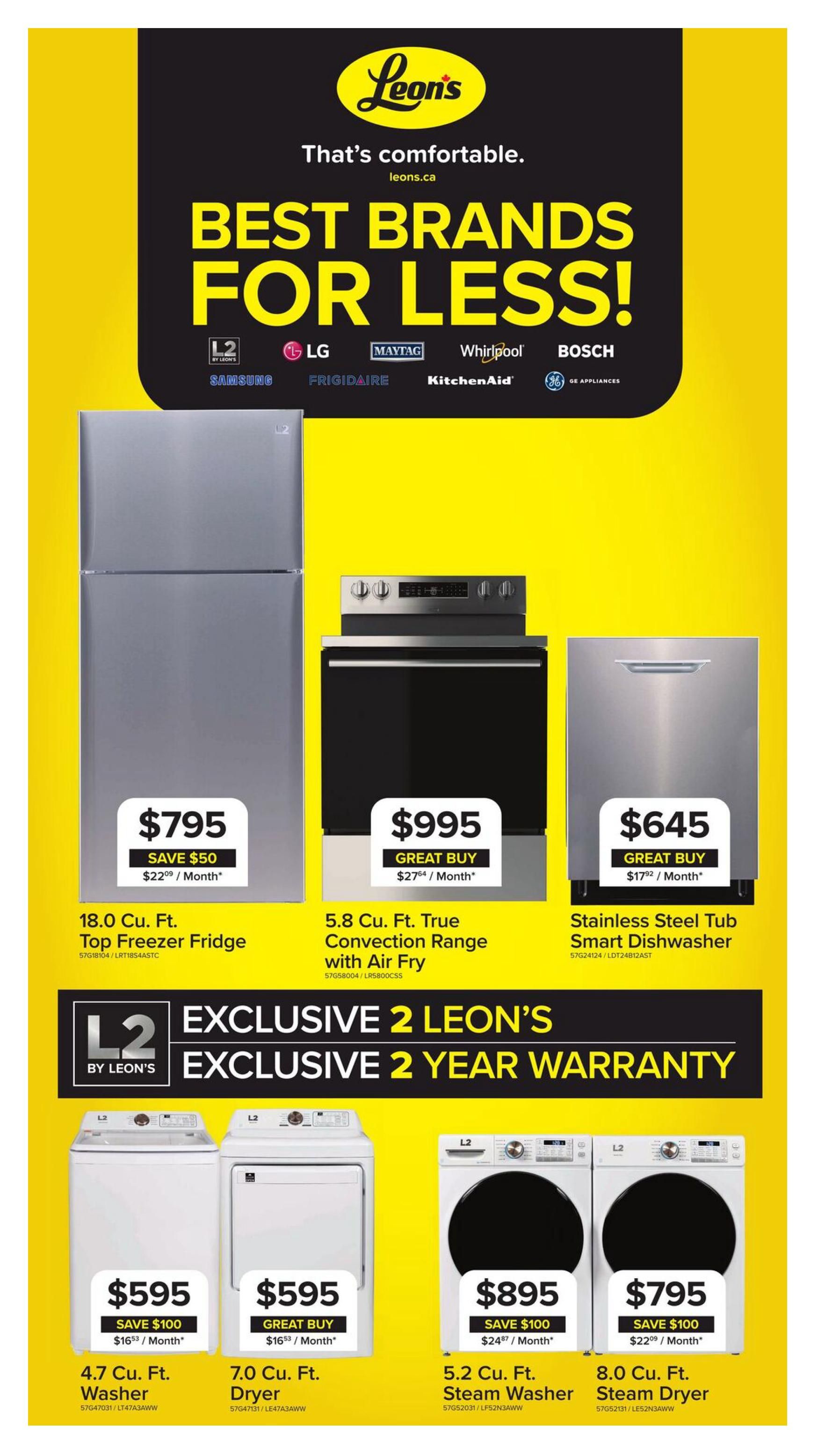 Leon's - Appliance Sale Flyer from Dec 11th to Dec 17th 2025 - Flyers Online