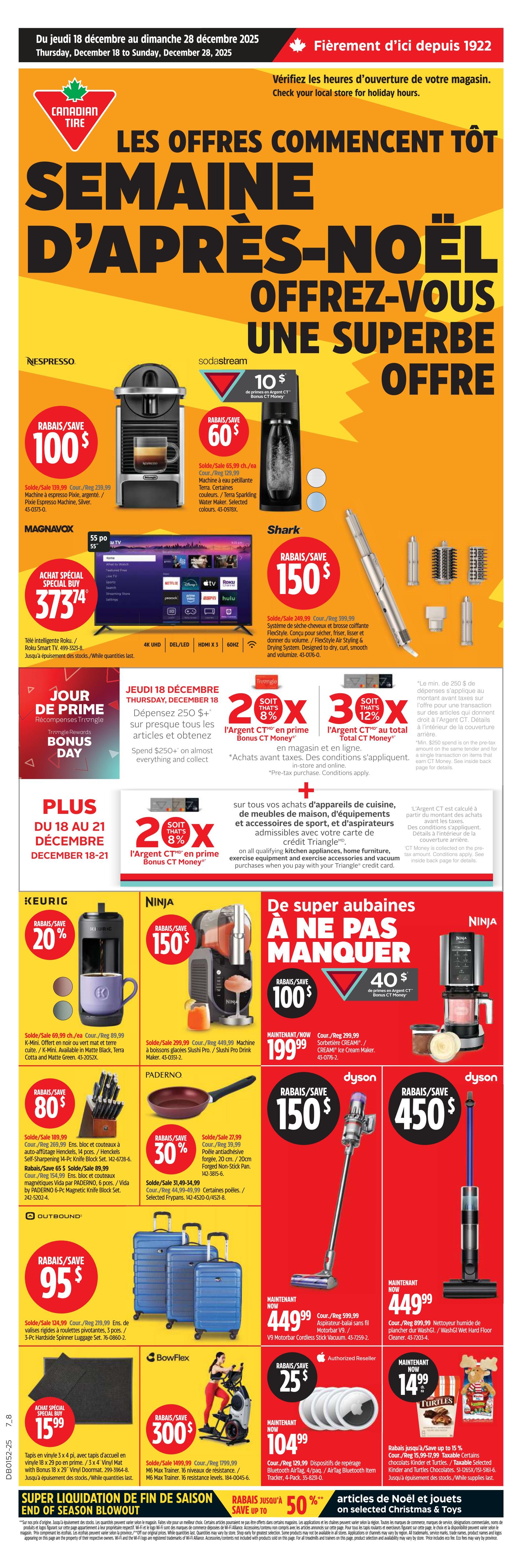 Canadian Tire - Quebec - Boxing week Flyer from Dec 18th to Dec 28th ...