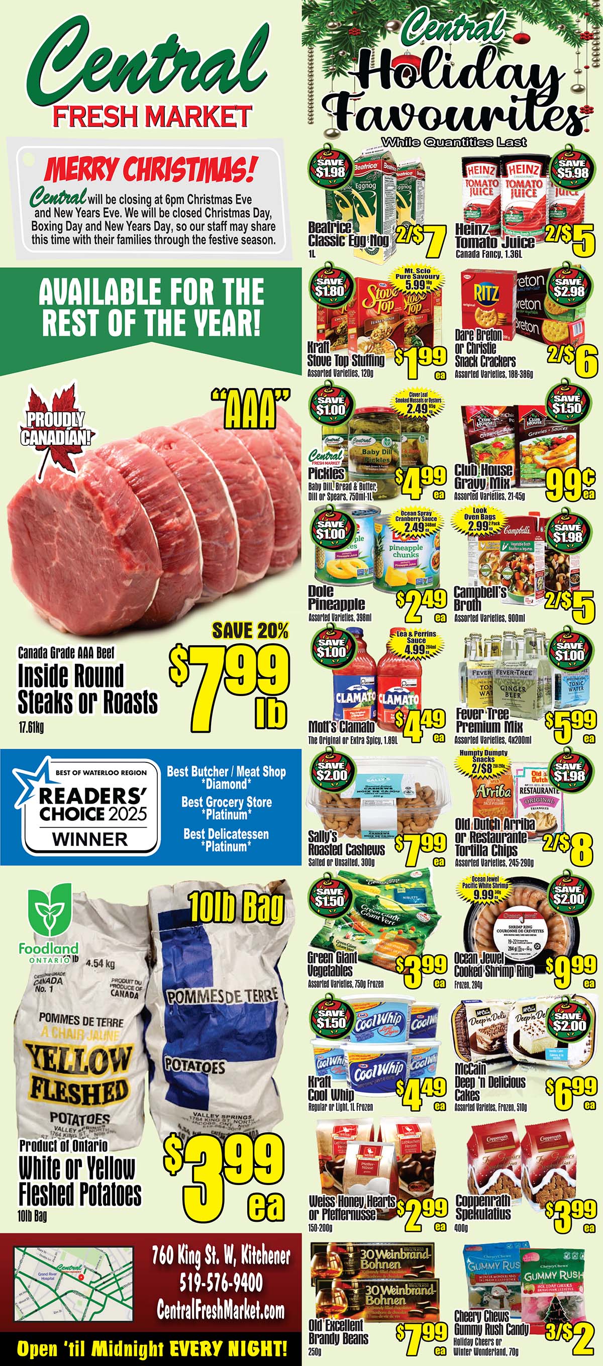 Central Fresh Market - Flyer Specials from Dec 18th to Dec 31st 2025 ...