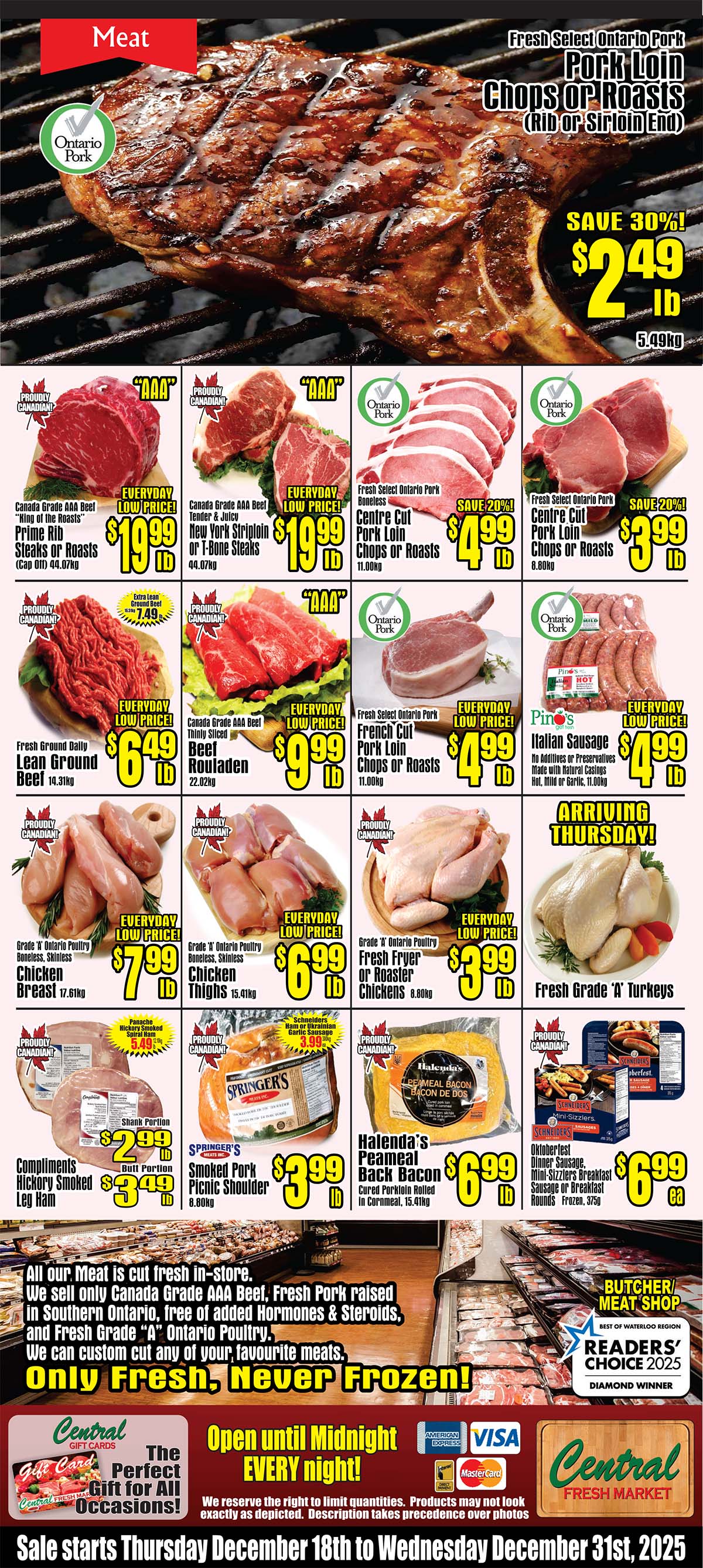 Central Fresh Market - Flyer Specials from Dec 18th to Dec 31st 2025 ...