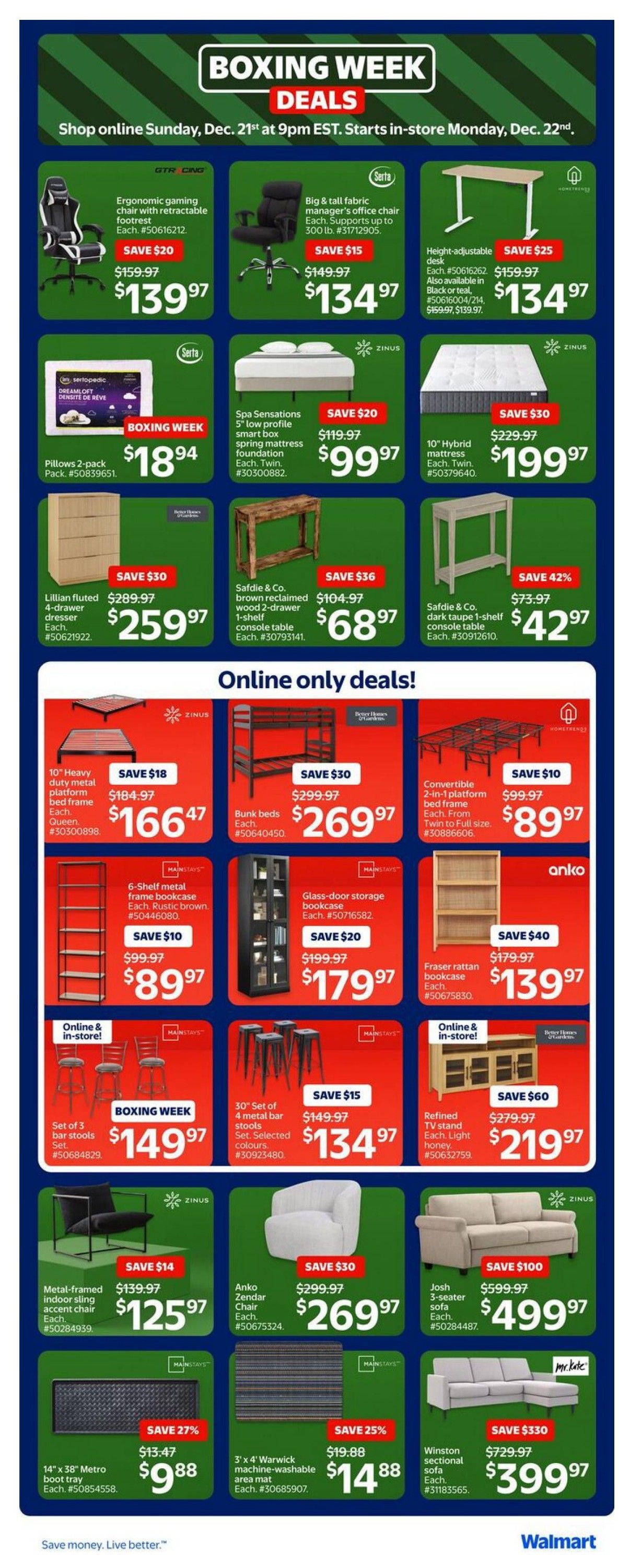 Walmart Canada - Boxing Week Deals Flyer from Dec 21st to Dec 31st 2025 ...