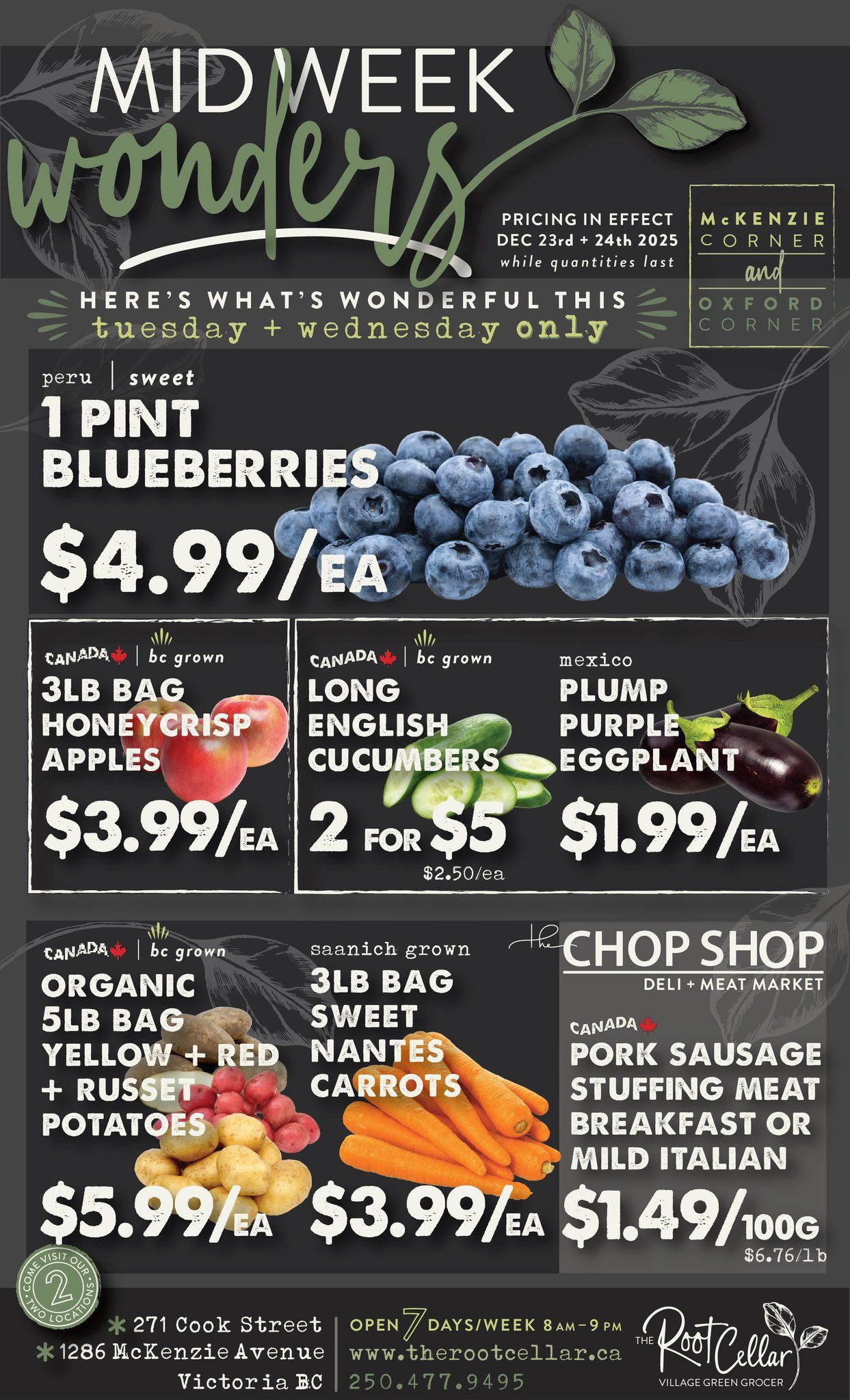 The Root Cellar - Mid Week Specials Flyer from Dec 23rd to Dec 24th ...