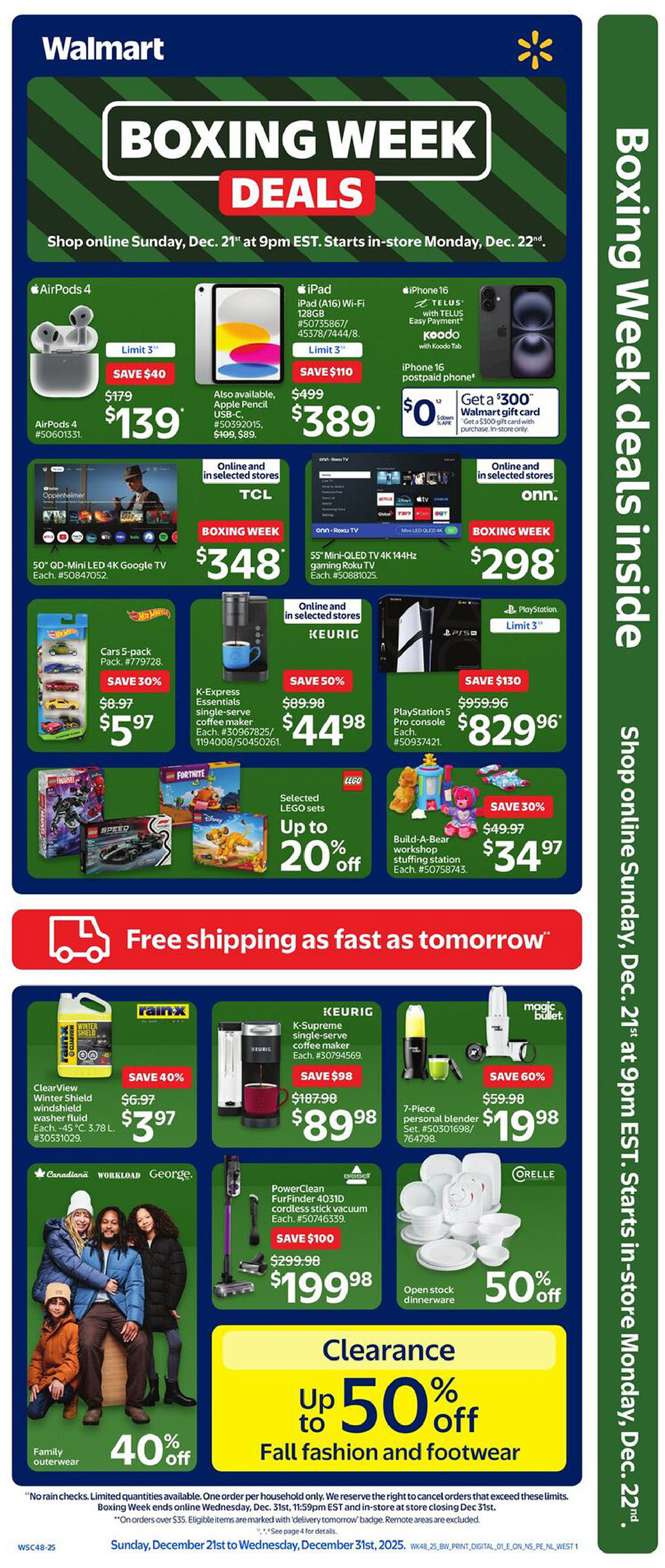 Walmart Canada - Ontario - Boxing Week Sale Flyer from Dec 24th to Dec ...