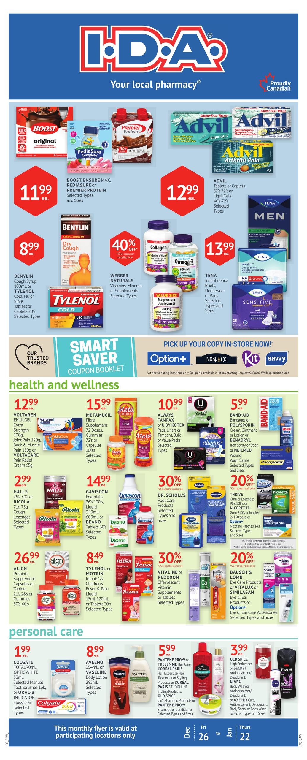 I.D.A. Pharmacy - Monthly Flyer from Dec 26th to Jan 22nd 2026 - Flyers ...