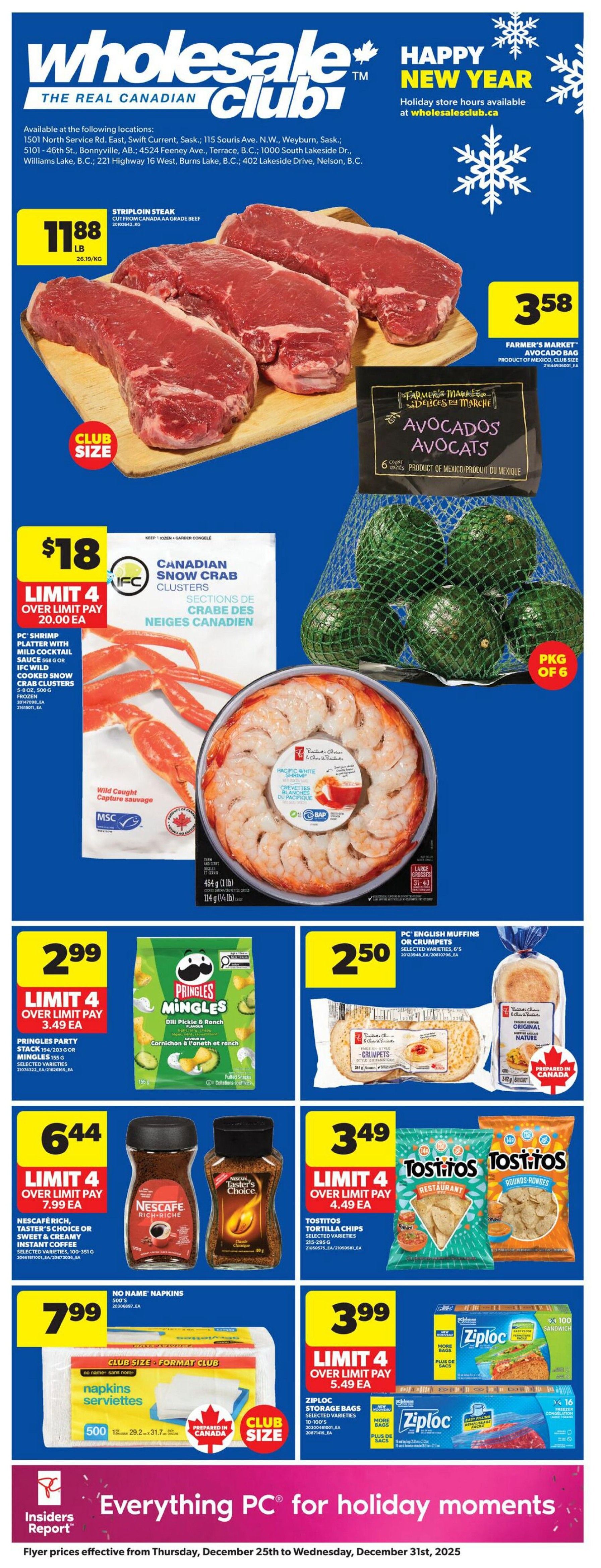 Wholesale Club - Weekly Flyer Specials from Dec 25th to Dec 31st 2025 ...