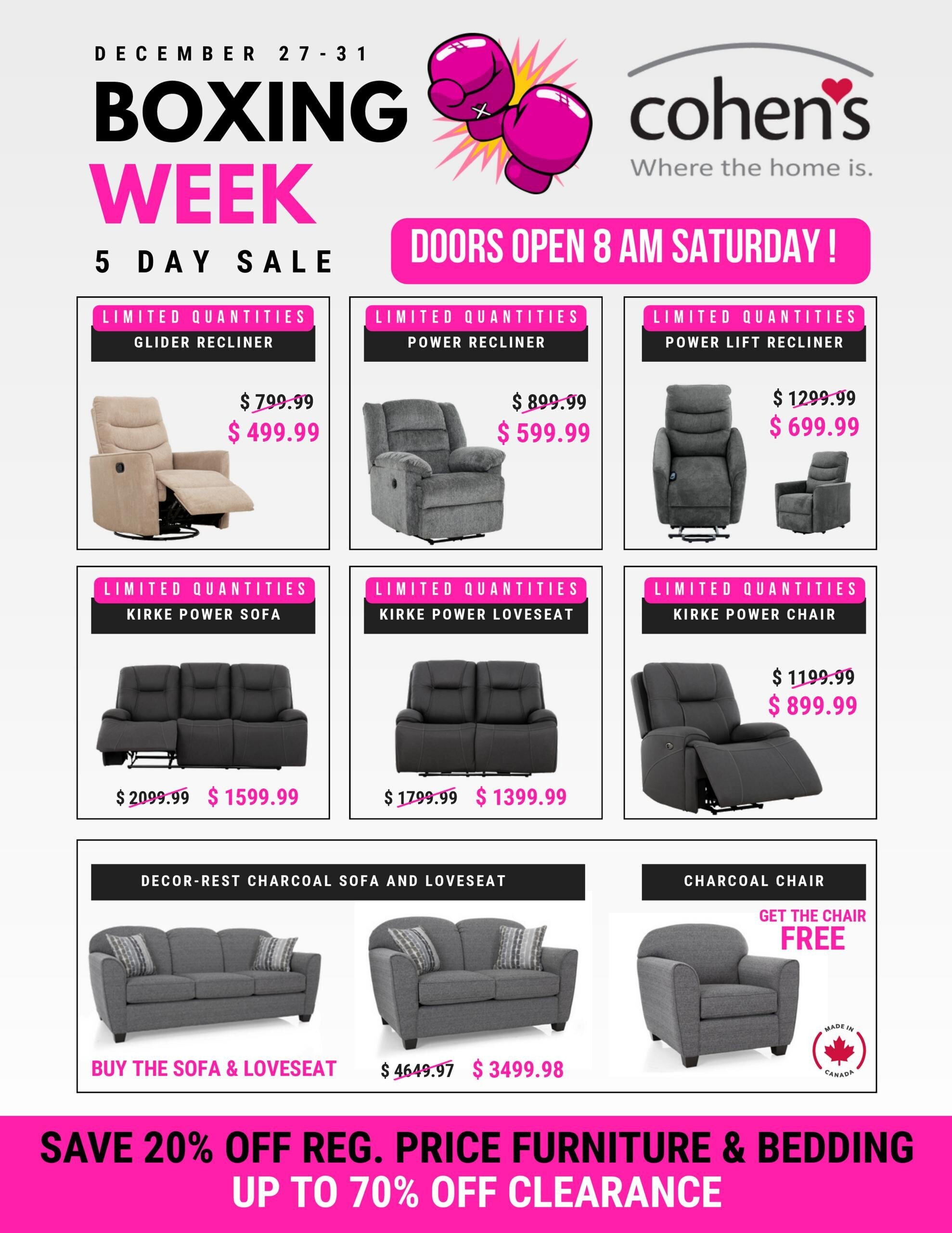 Cohen's Home Furnishings Upcoming Flyer - Flyers Online