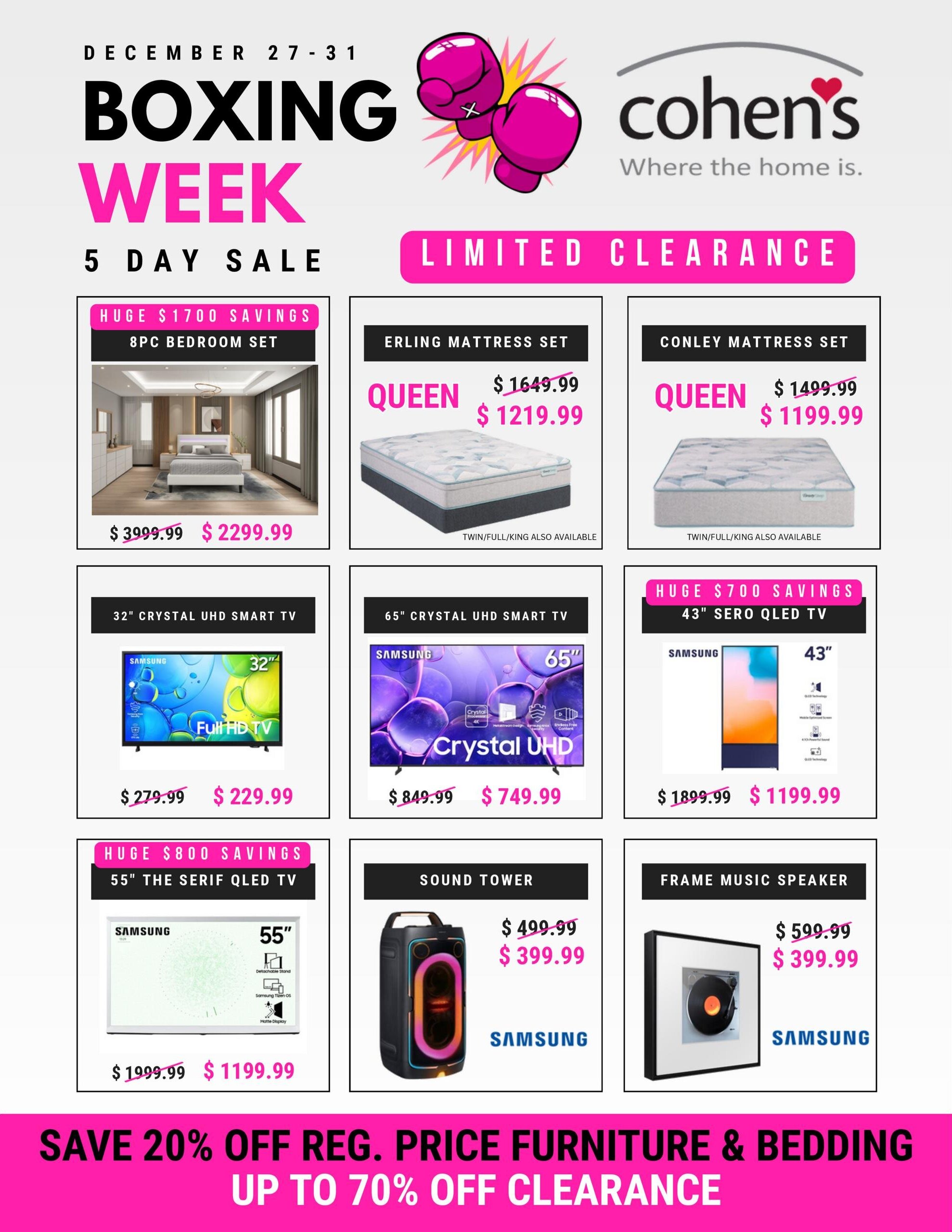 Cohen's Home Furnishings Upcoming Flyer - Flyers Online