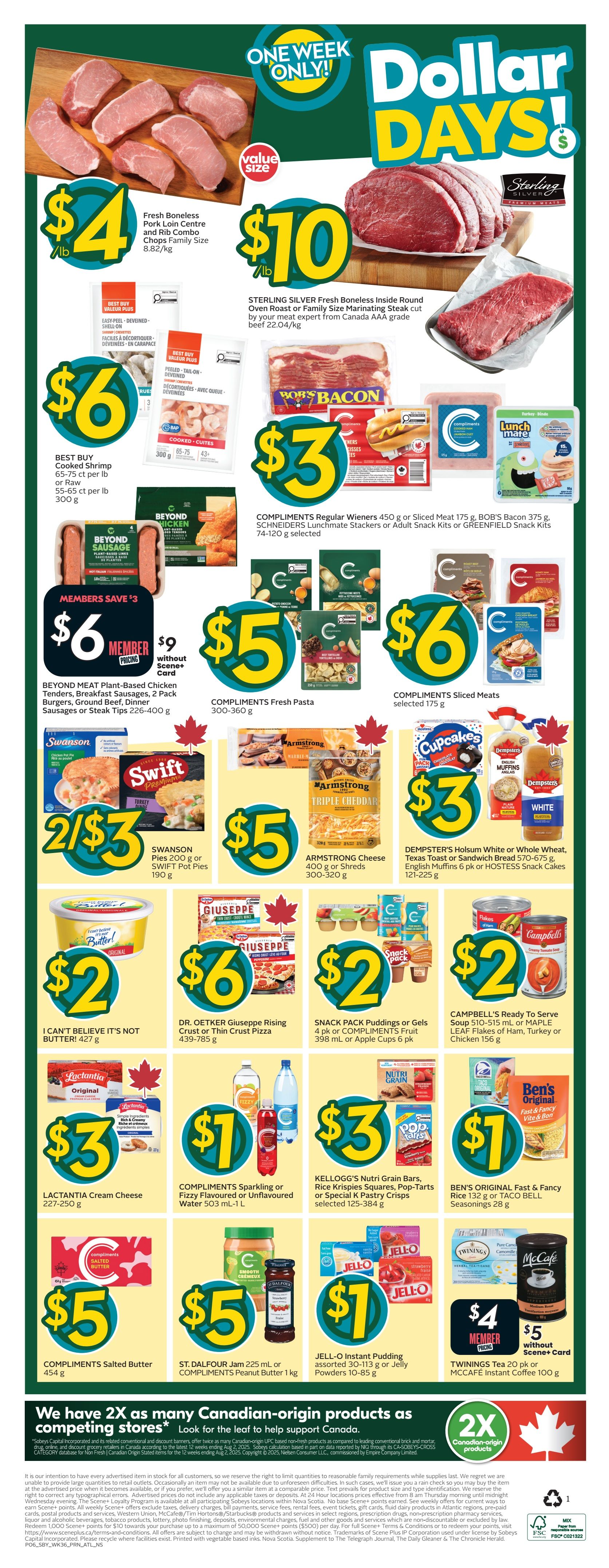 Sobeys Atlantic Canada Weekly Flyers | Flyers Online