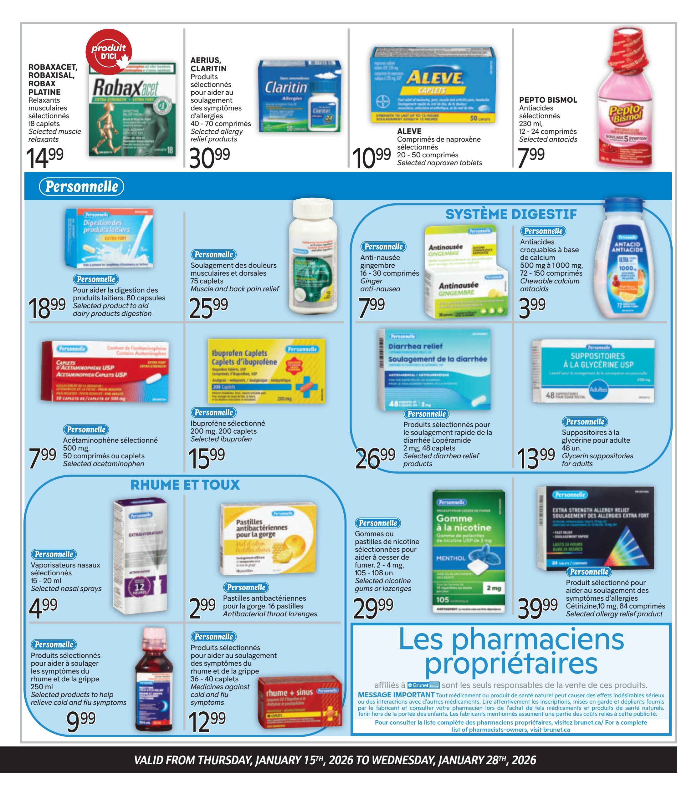 Brunet - Clinical - 2 Weeks of Savings Flyer from Jan 15th to Jan 28th ...