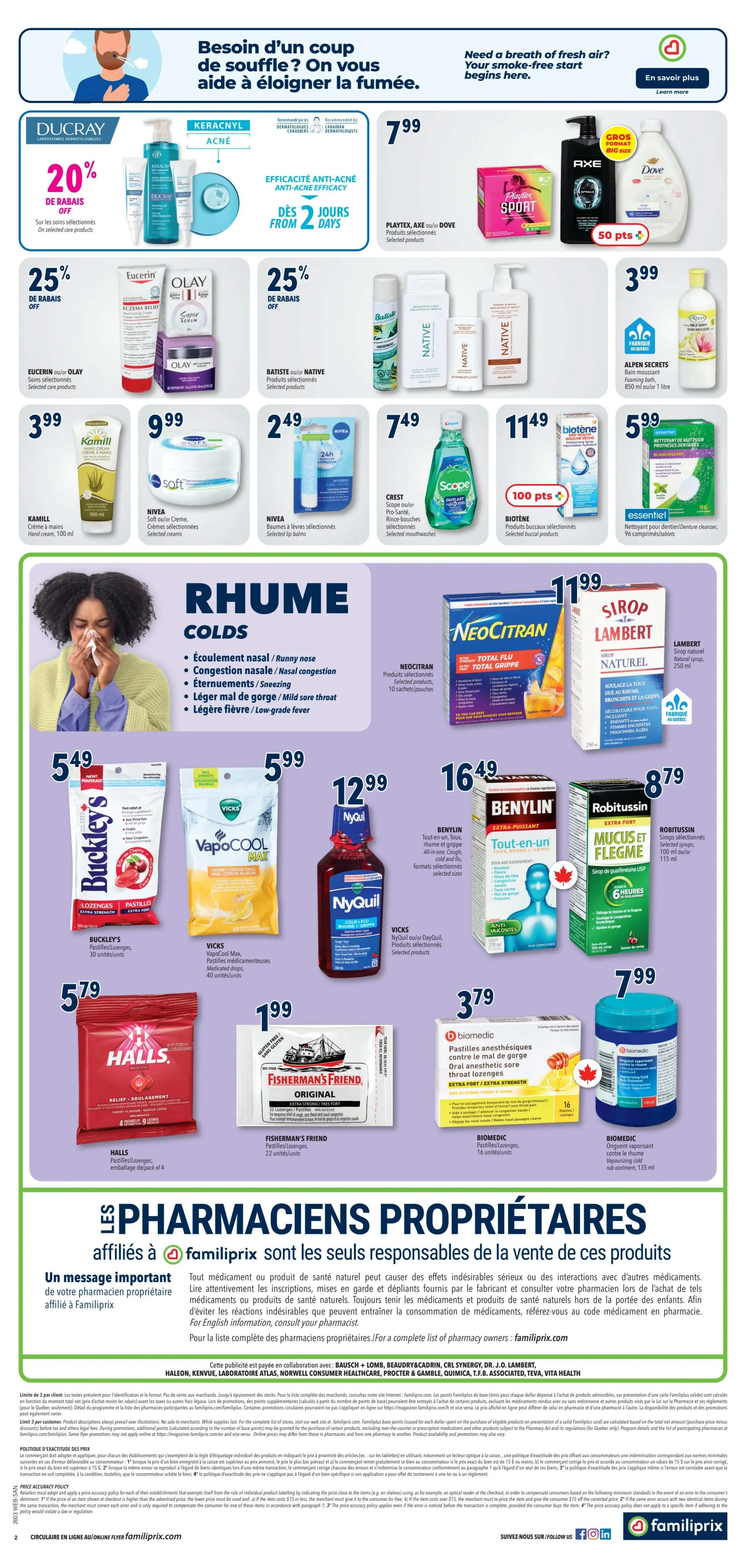 Familiprix - Health Flyer from Jan 15th to Jan 21st 2026 - Flyers Online