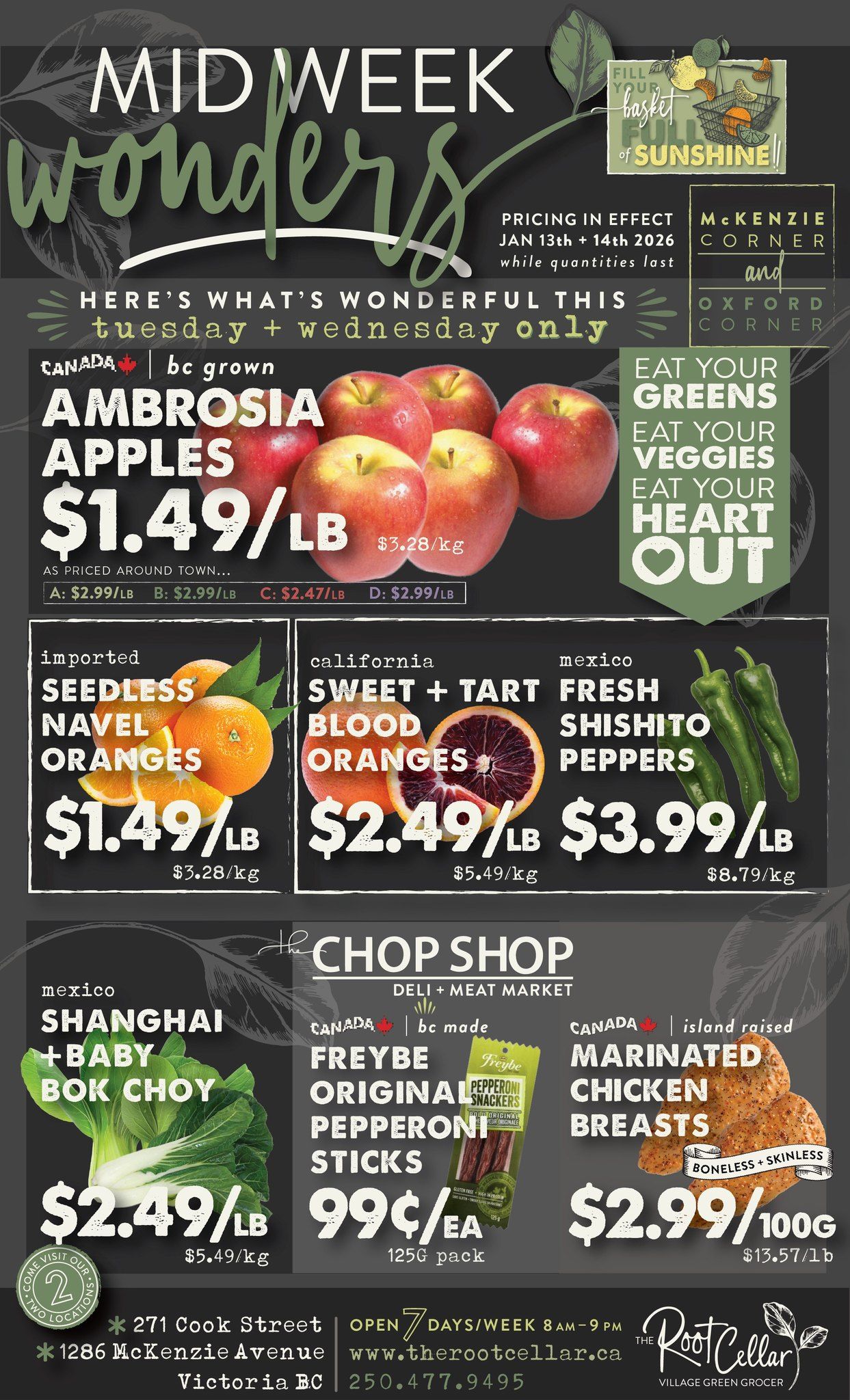 The Root Cellar - Mid Week Specials Flyer from Jan 13th to Jan 14th ...