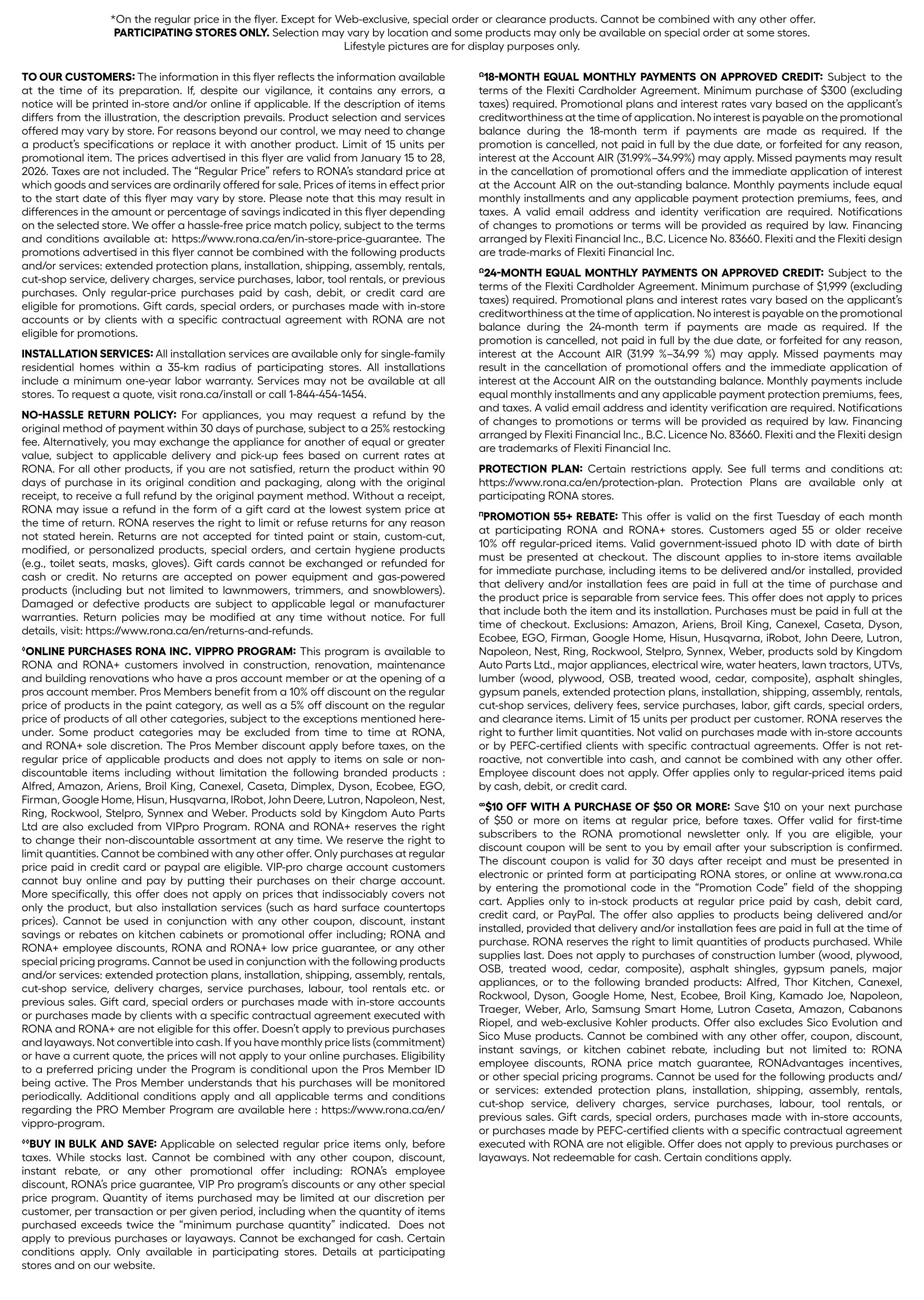 Rona - Ontario - Flyer Specials from Jan 15th to Jan 28th 2026 - Flyers ...