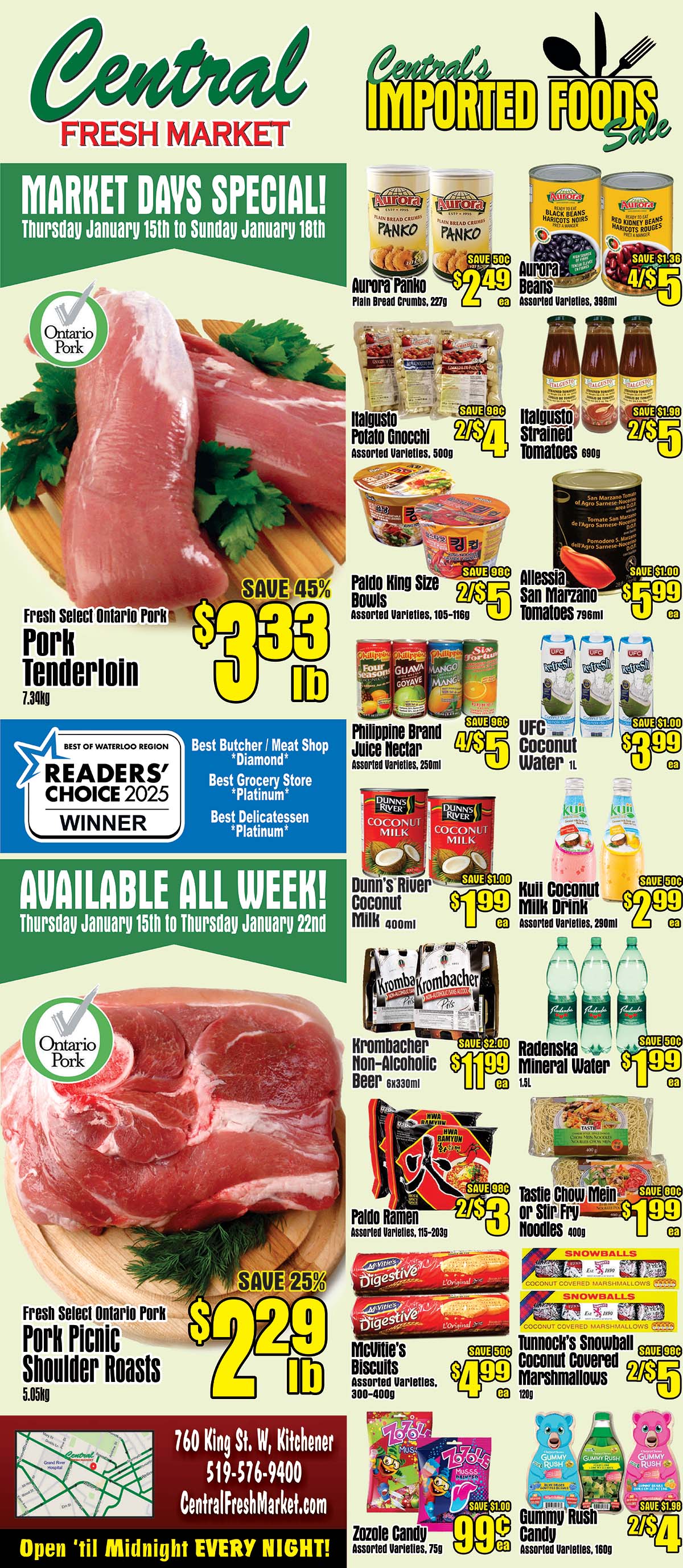 Central Fresh Market - Weekly Flyer Specials from Jan 15th to Jan 22nd ...