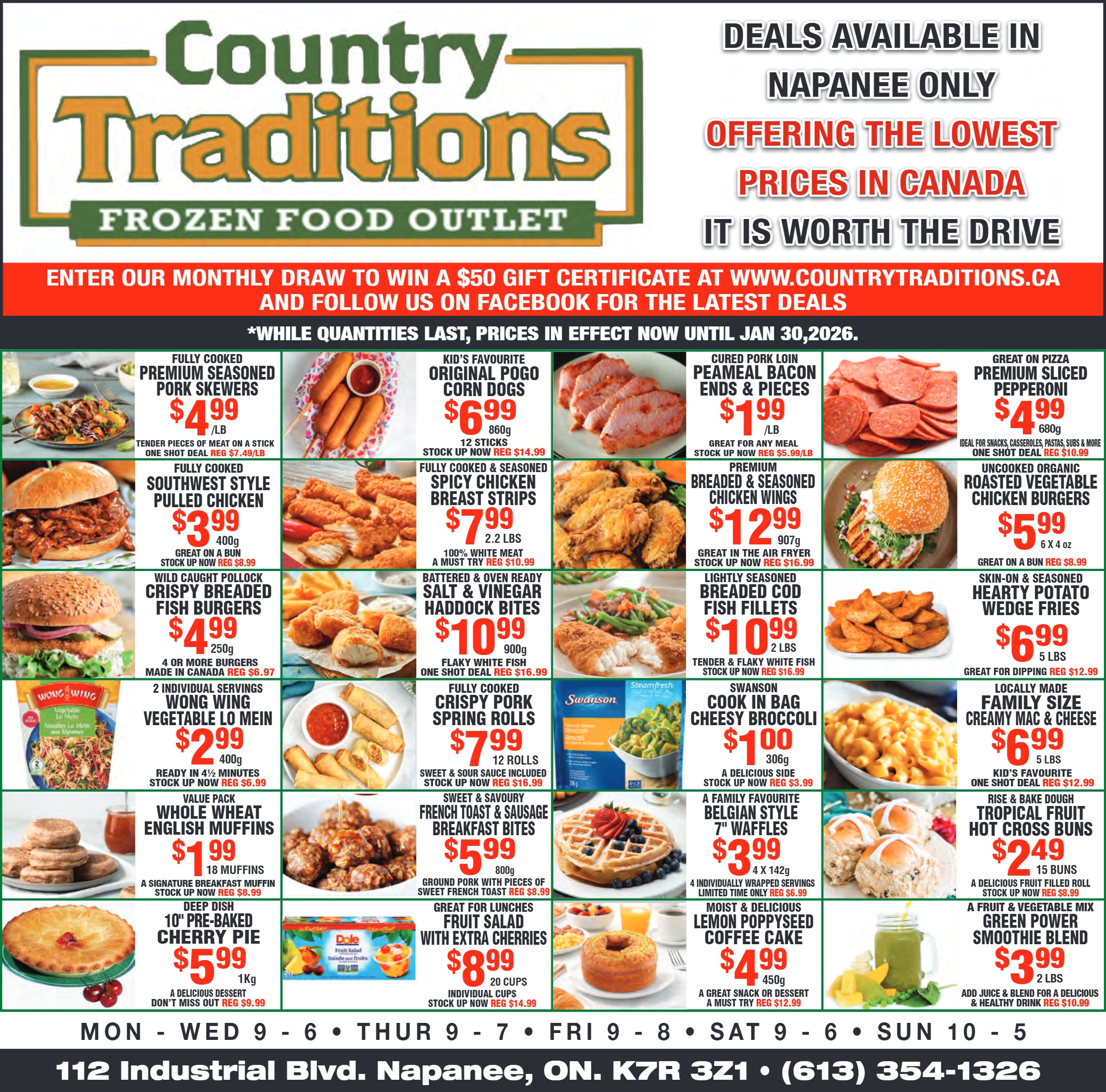 Country Traditions - Weekly Flyer Specials from Jan 22nd to Jan 30th ...