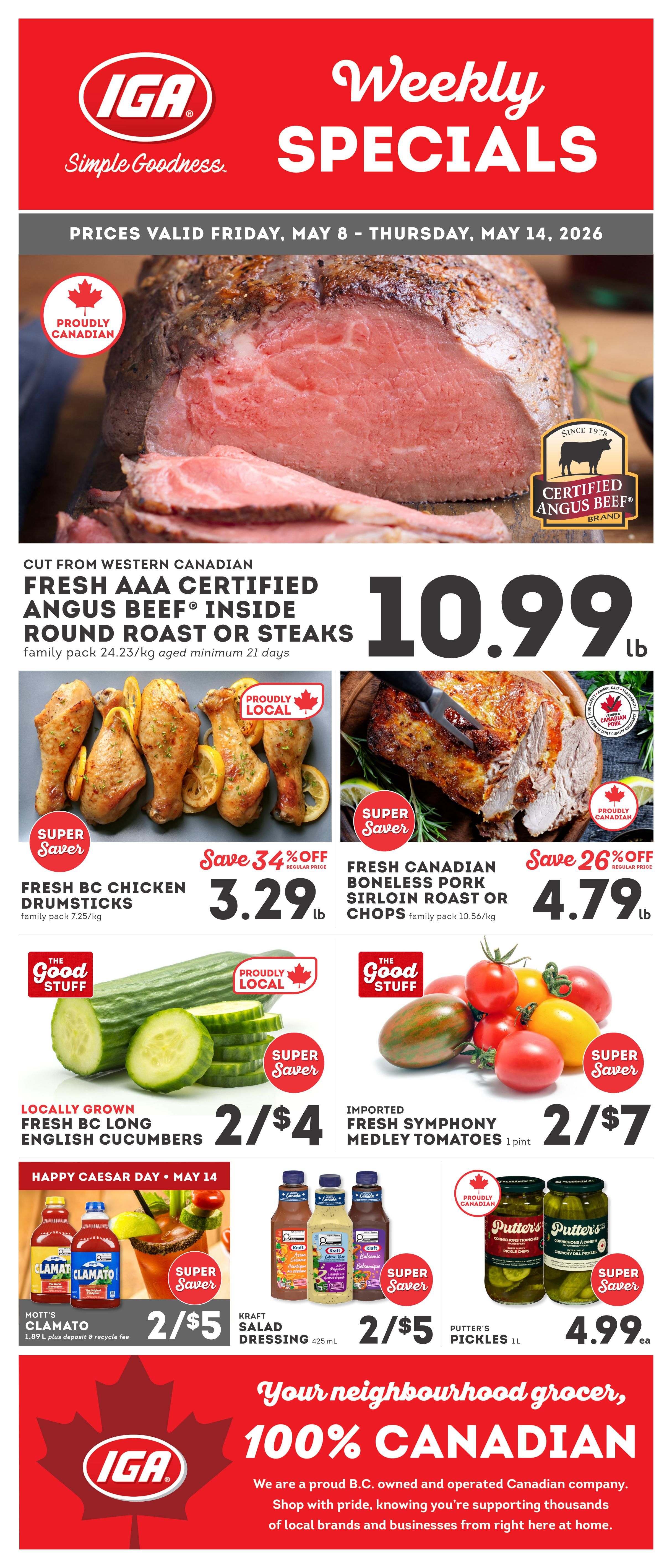 IGA British Columbia Weekly Flyers - May 8th to May 14th 2026
