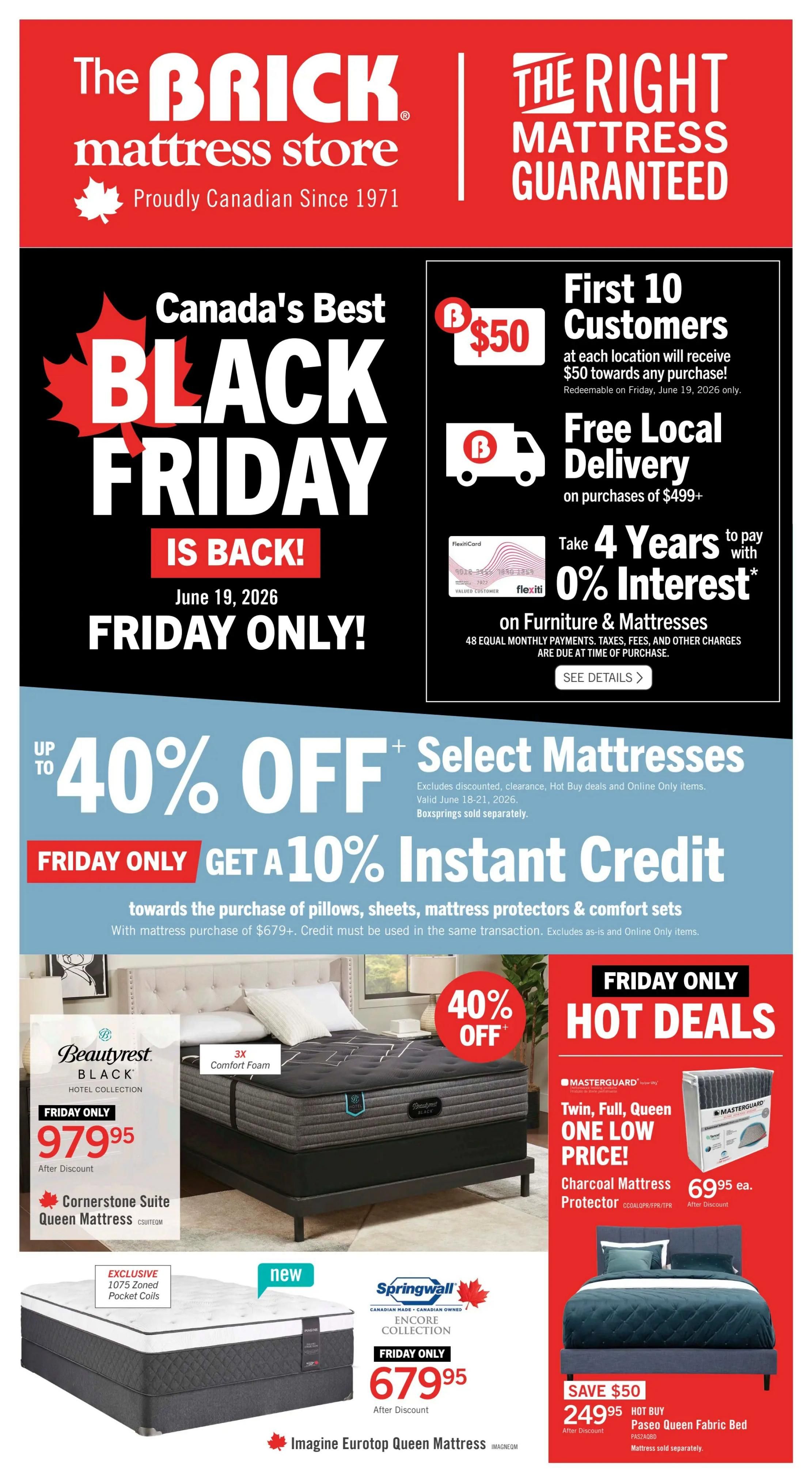 The Brick - Mattress Store Flyer from Jun 18th to Jun 21st 2026 ...
