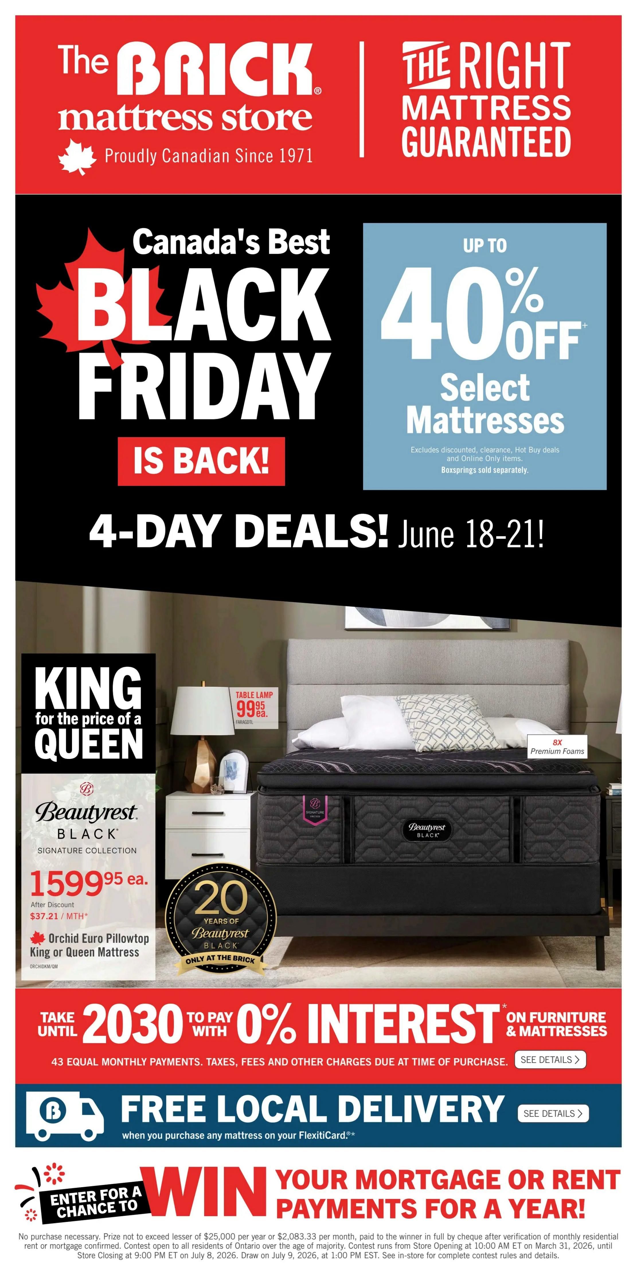 The Brick - Mattress Store Flyer from Jun 18th to Jun 21st 2026 ...
