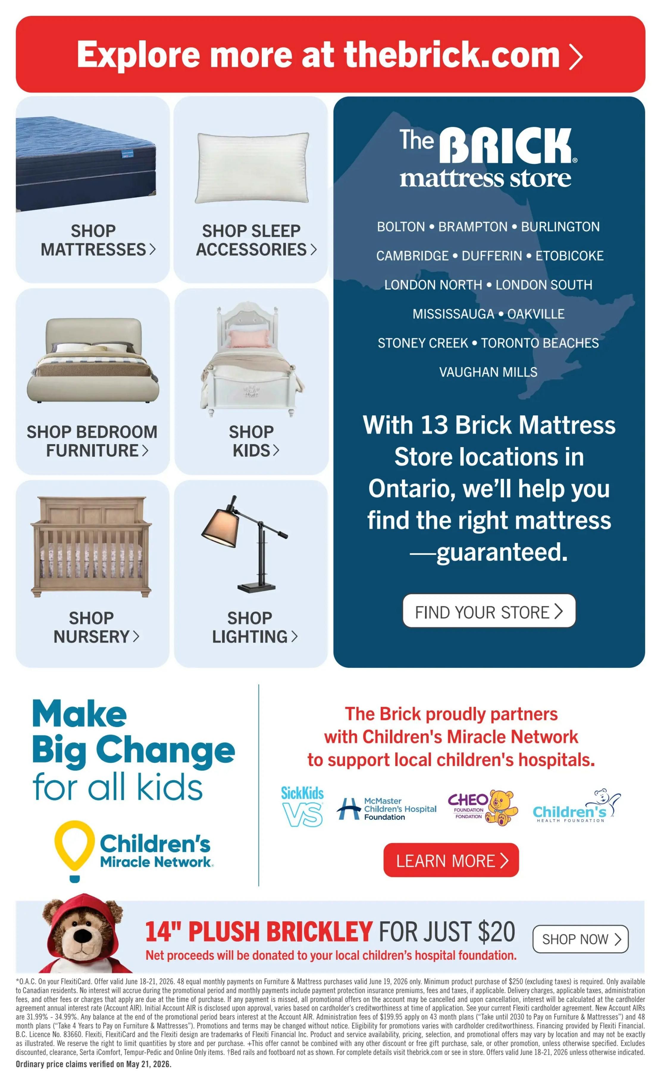 The Brick - Mattress Store Flyer from Jun 18th to Jun 21st 2026 ...