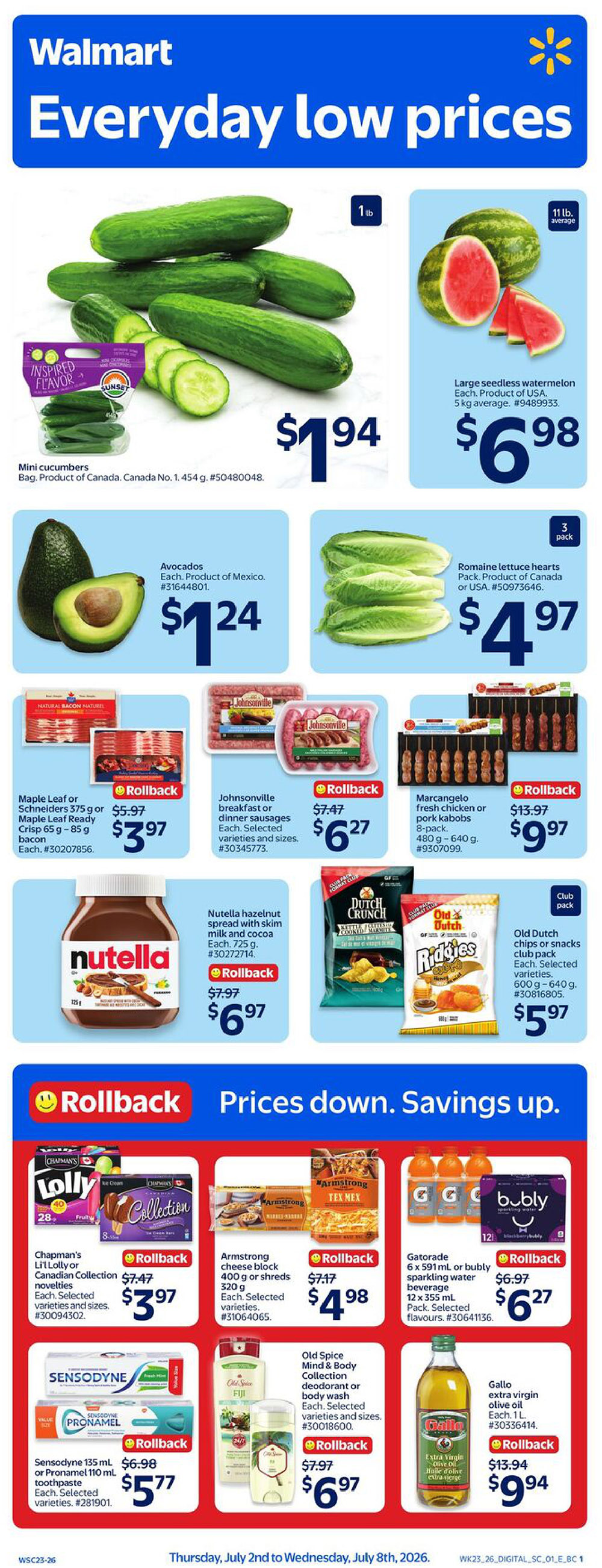 Walmart Canada Ontario Weekly Flyers