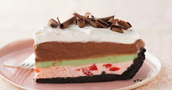 Layered Spumoni Pie Recipe - Flyers Online